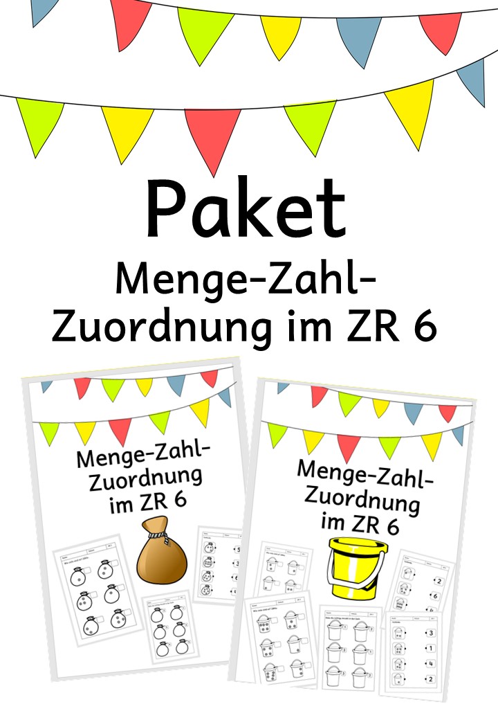 Menge-Zahl-Zuordnung im ZR 6. Paket, Fördermaterial ...